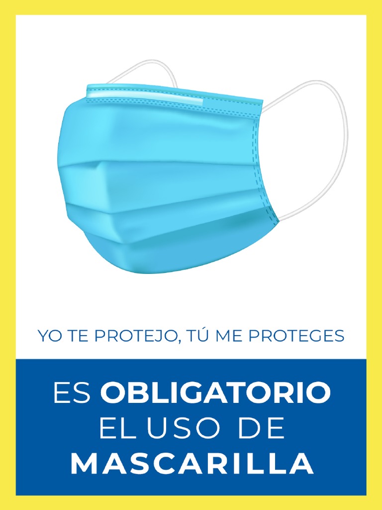 Cartel Uso Obligatorio Mascarilla para Imprimir Gratis2 | PDF