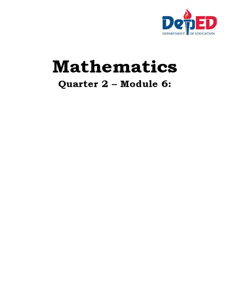 Mathematics: Quarter 2 - Module 6 | PDF | Decimal | Numbers