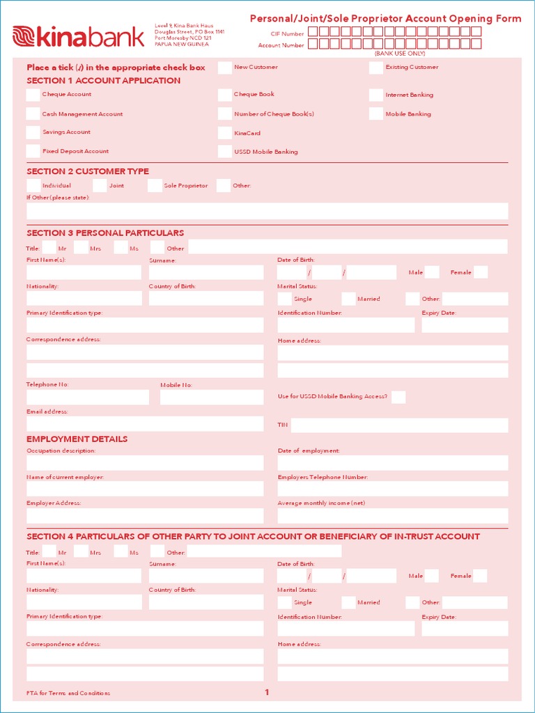Kina Account | PDF | Cheque | Banks