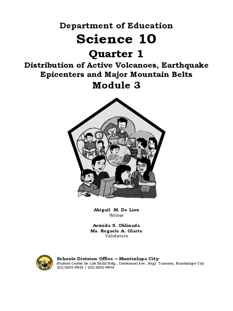 Science 10 Q1 Module 3 Pdf Plate Tectonics Volcano
