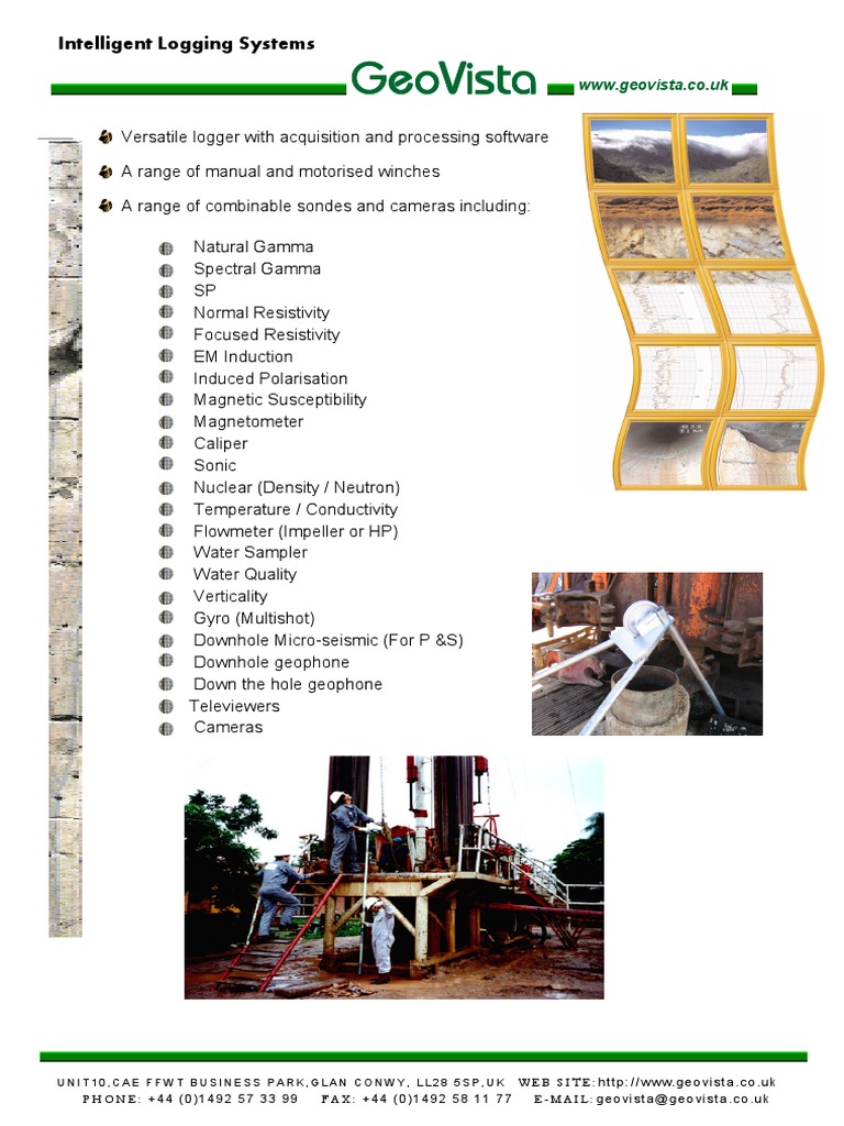 GeoVista Logging Equipment Overview | PDF | Camera | Flow Measurement