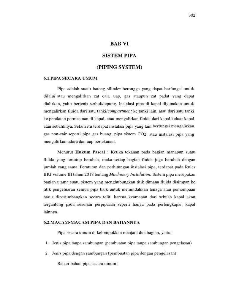 h.BAB VI Piping System | PDF