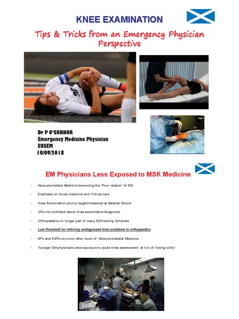 Knee Examination | PDF | Knee | Musculoskeletal Disorders