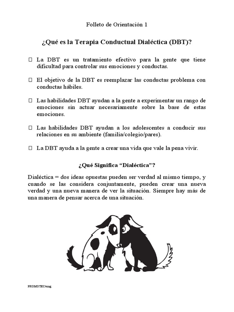 DBT: Habilidades para Adolescentes | PDF | Las emociones | Pensamiento