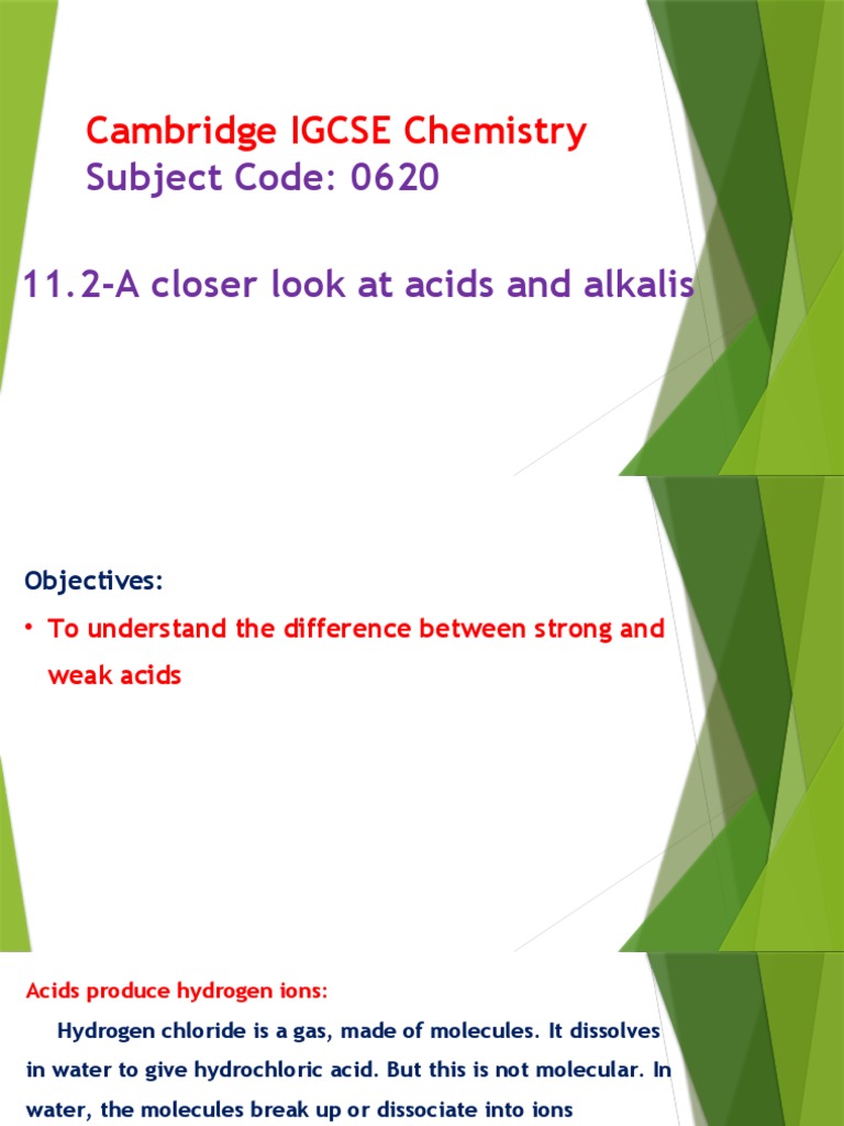 Understanding Strong and Weak Alkalis | PDF | Ph | Acid