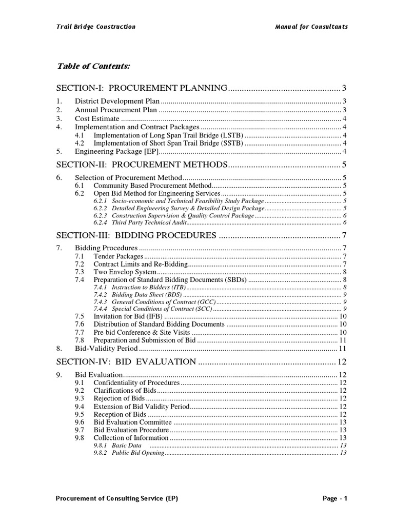 Manual For Consulting Service | PDF | Procurement | Specification ...