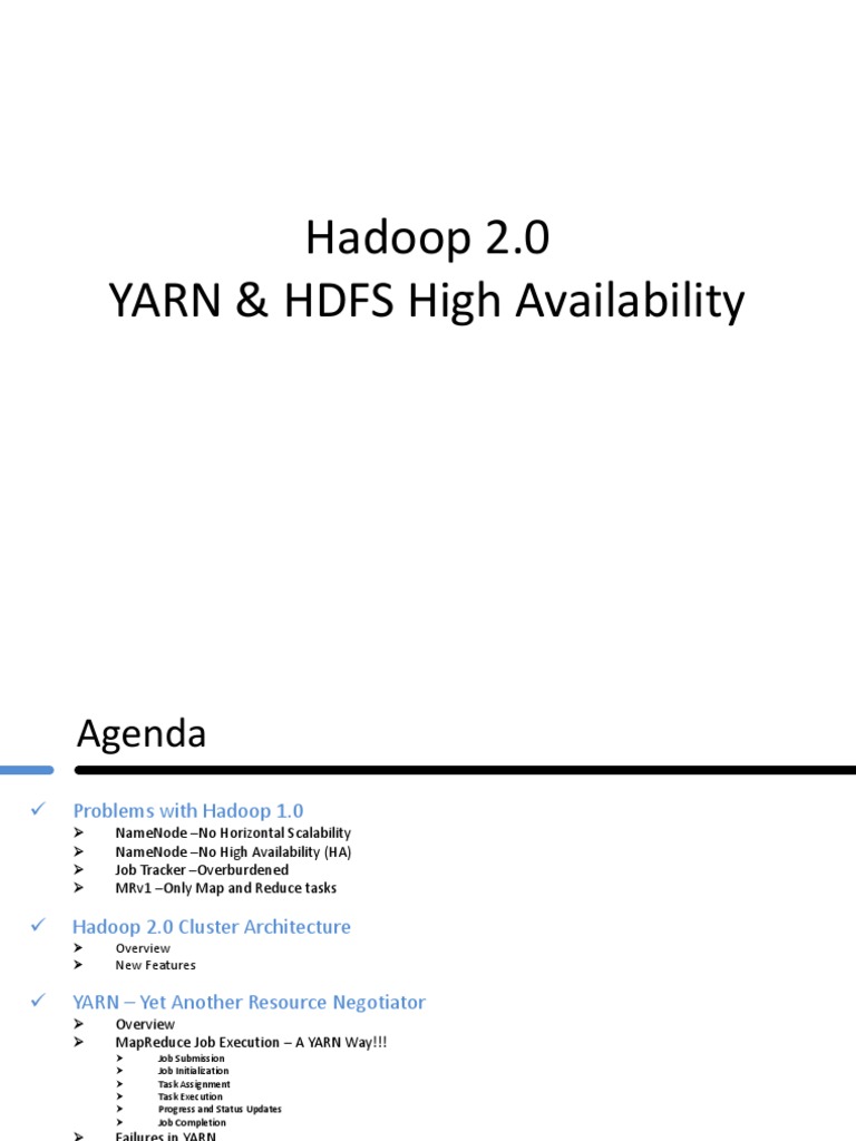 Hadoop 2.0 | PDF | Apache Hadoop | Map Reduce