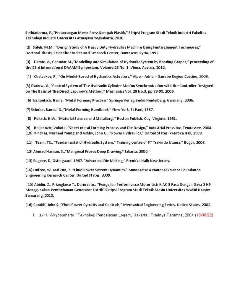 Contoh Daftar Pustaka | PDF