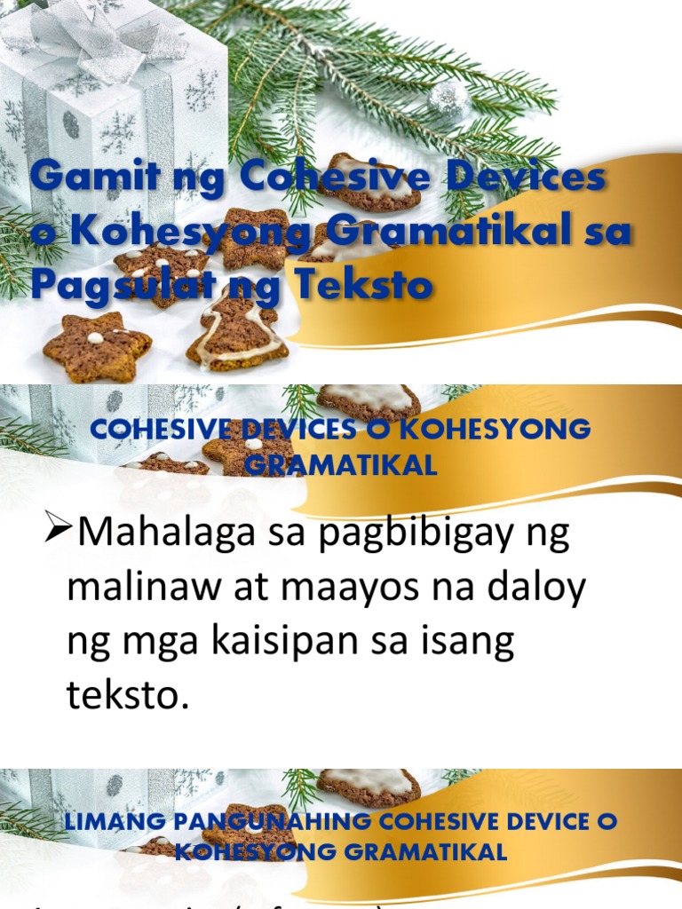 Lesson 6 Cohesive-Devices FINAL | PDF