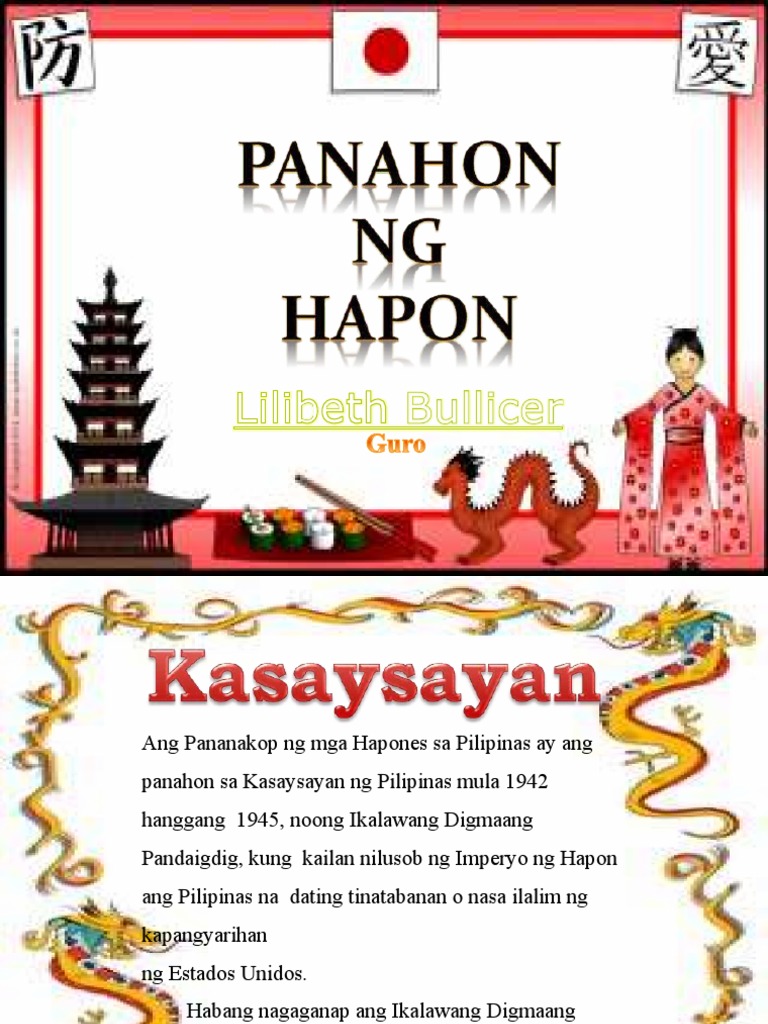 Panahon NG Hapon | PDF