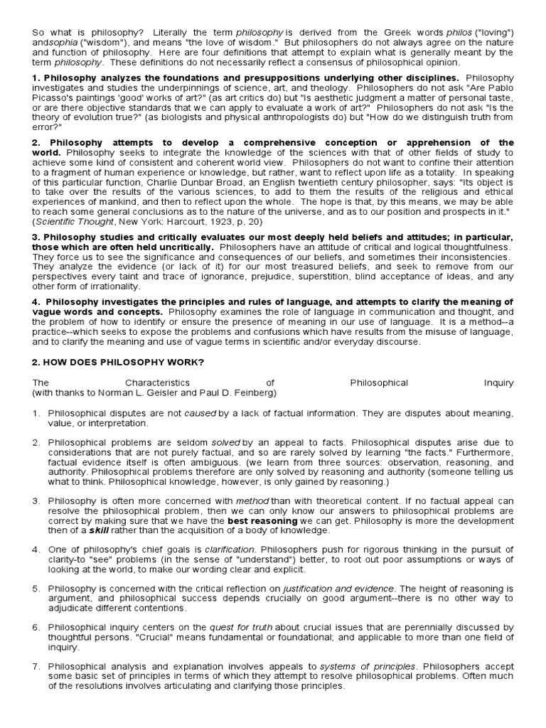 So What Is Philosophy | Download Free PDF | Object (Philosophy ...