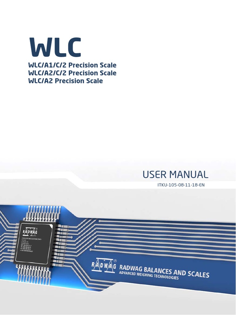RADWAG WLC 2 - A2 User Manual (EN) | PDF | Chemistry | Materials