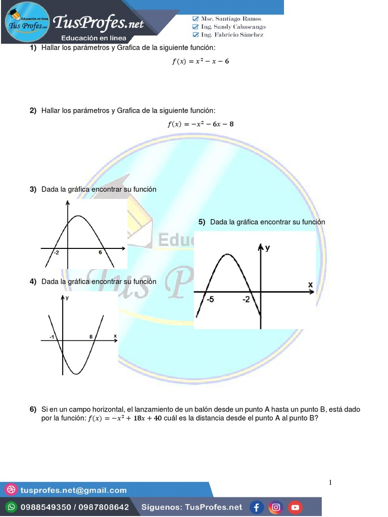 Función Cuadrática | PDF