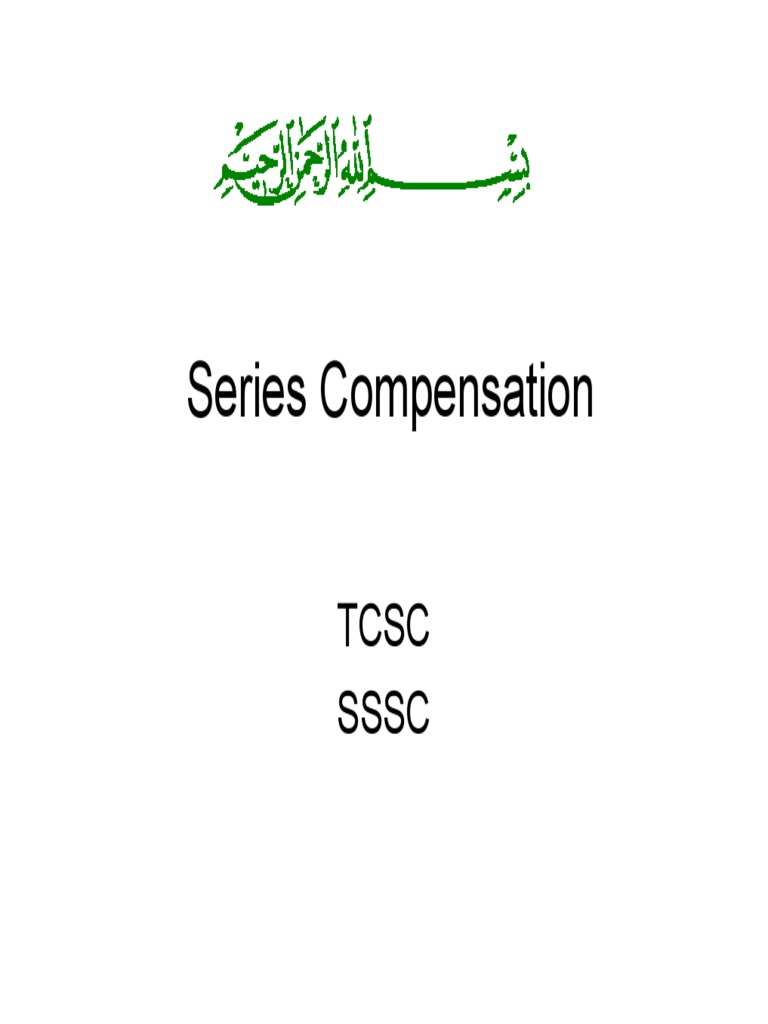 Series Compensation | PDF | Capacitor | Electrical Impedance