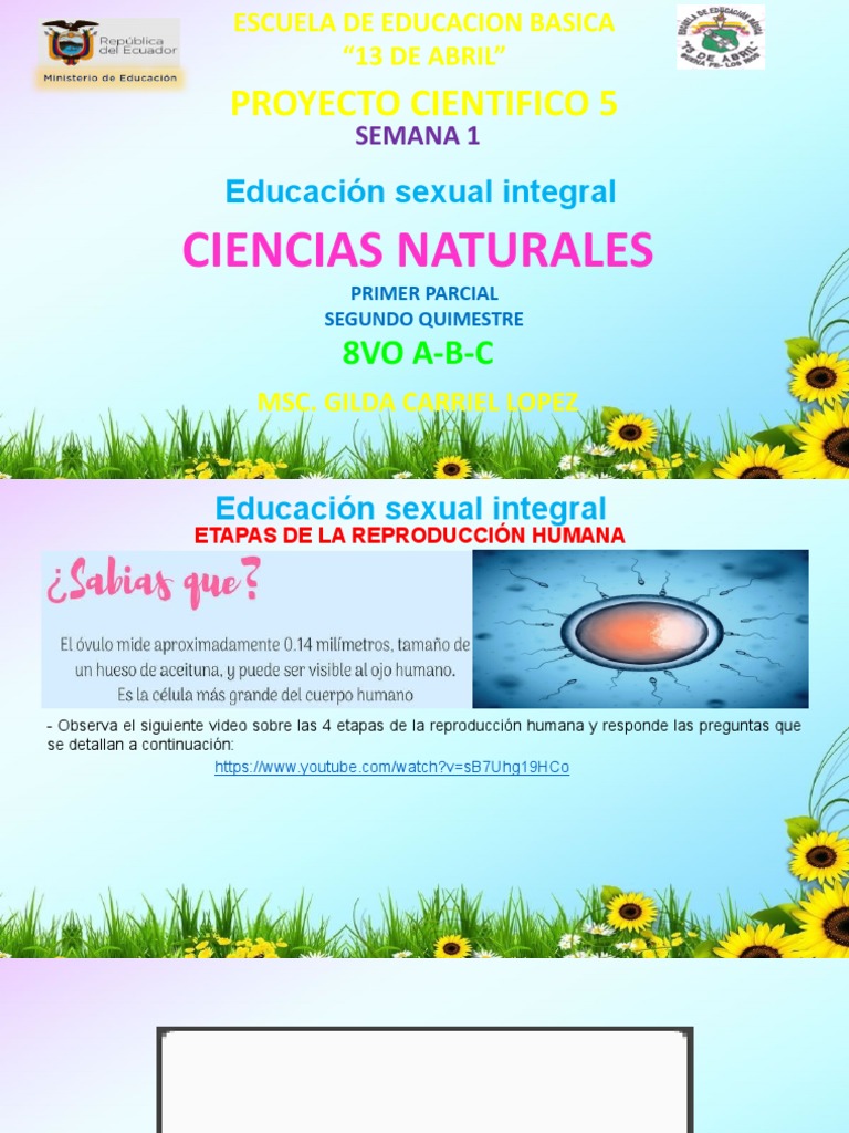 Ccnn-Proyecto 5-Semana 1-8vo A-B-C | PDF | Reproducción humana | Parto