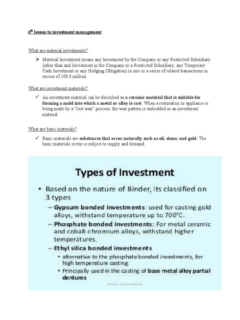 Investing in Materials Stocks Guide | PDF | Business Cycle | Stocks