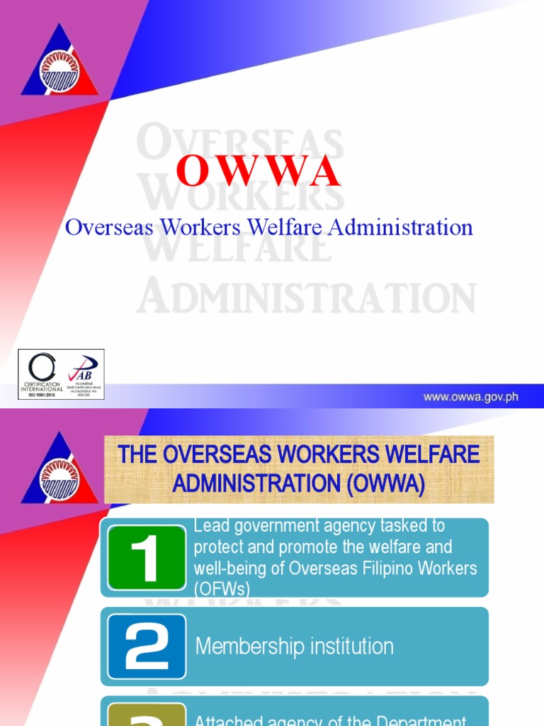 OWWA Programs and Services | PDF | Economies