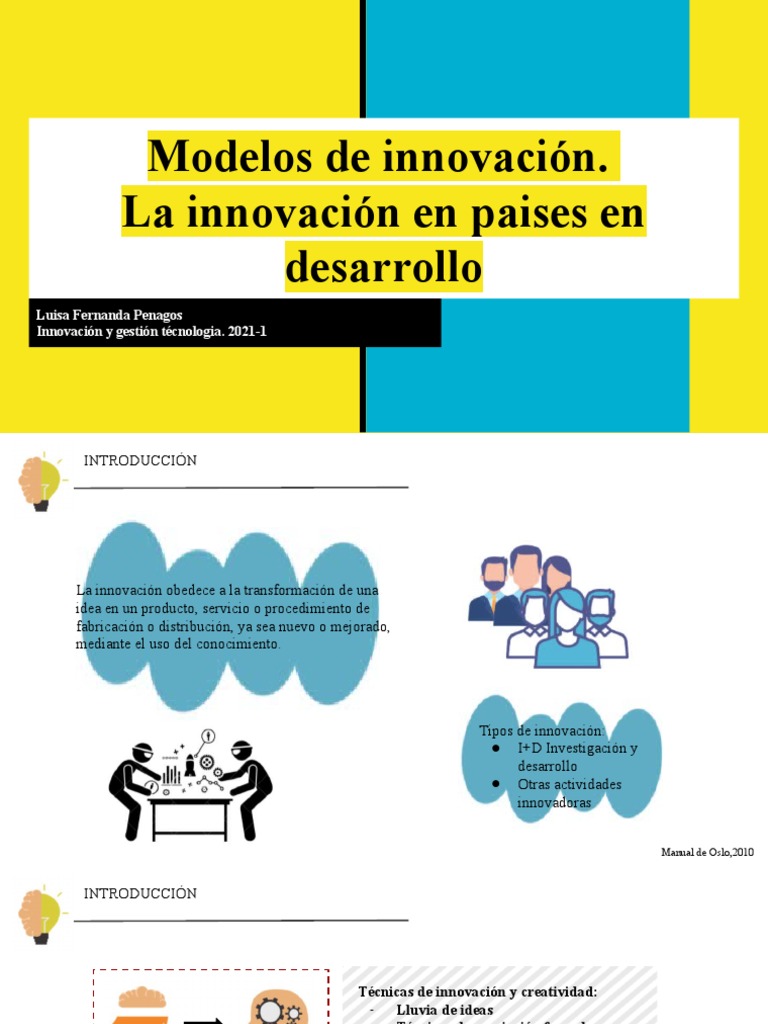 Modelos de Innovación. La Innovación en Paises en Desarrollo ...