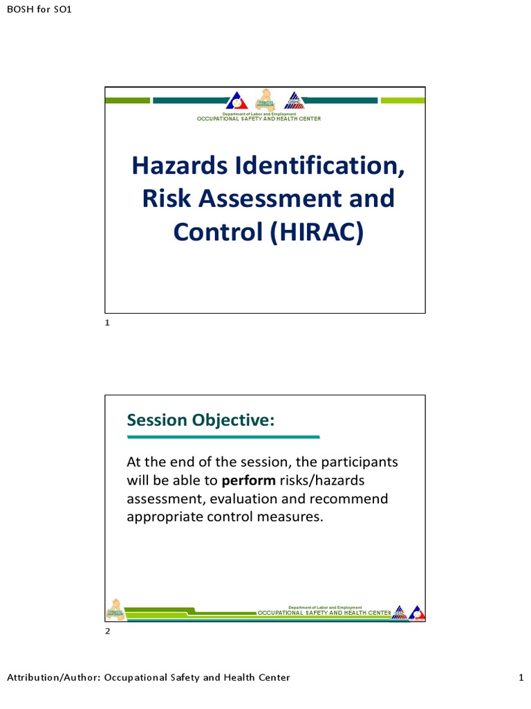 Module 4 Hirac Boshforso1 Participant Pdf Occupational Safety And