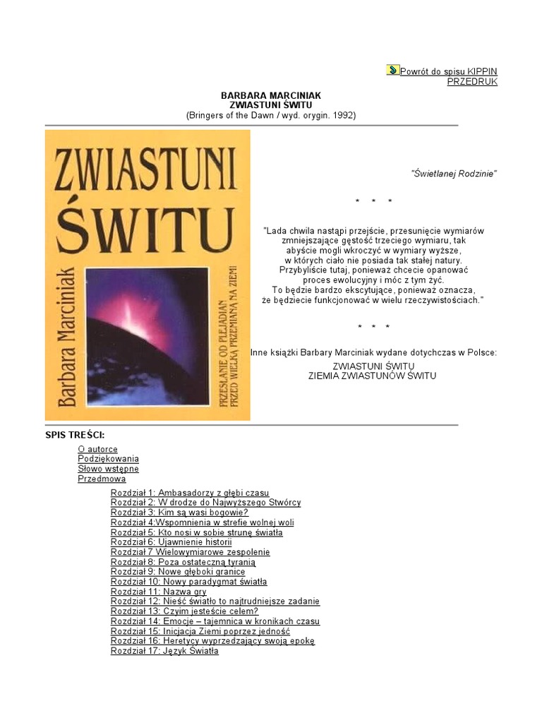 Marciniak Barbara Zwiastuni Świtu | PDF