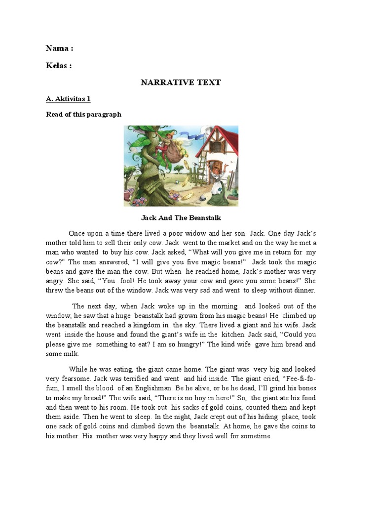 Jack and the Magic Beanstalk: A Summary of the Classic Folklore Tale | PDF