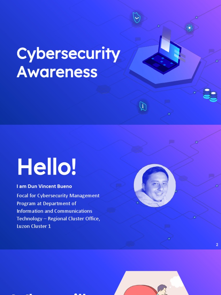 Cybersecurity Presentation Pdf Malware Security