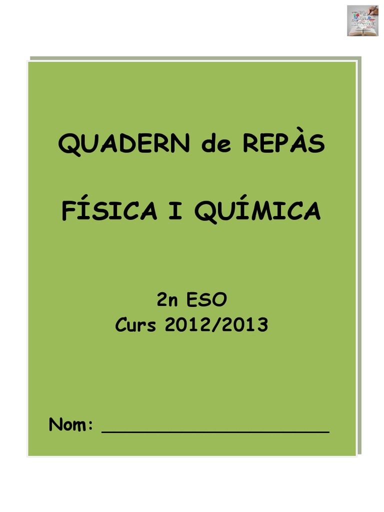 QUADERN DE REPÀS FQ 2n ESO | PDF