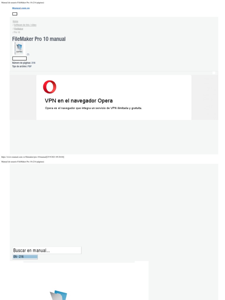 Manual de Usuario FileMaker Pro 10 | PDF | Tecnologías de la información | Software de la aplicacion