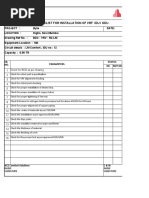 FCU Checklist | PDF | Hvac | Duct (Flow)