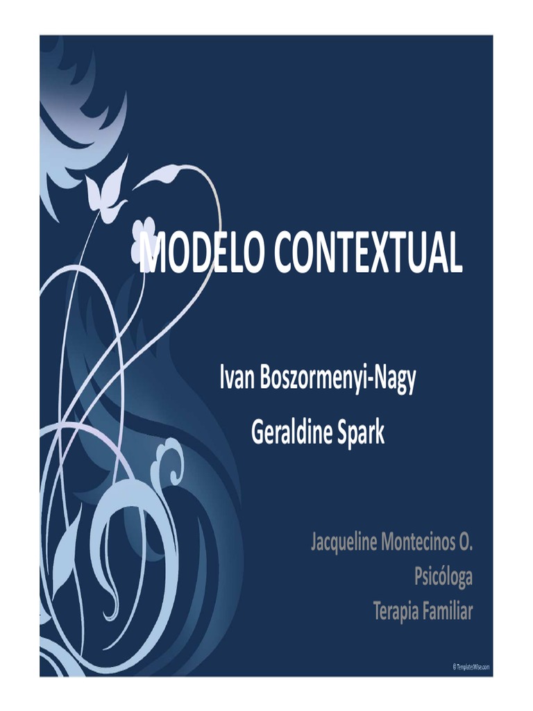 Modelo Contextual en Terapia Familiar | PDF | Justicia | Crimen y violencia