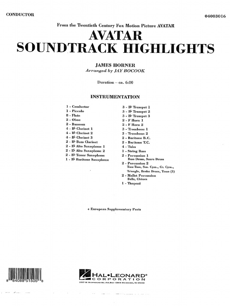 Avatar Score | PDF