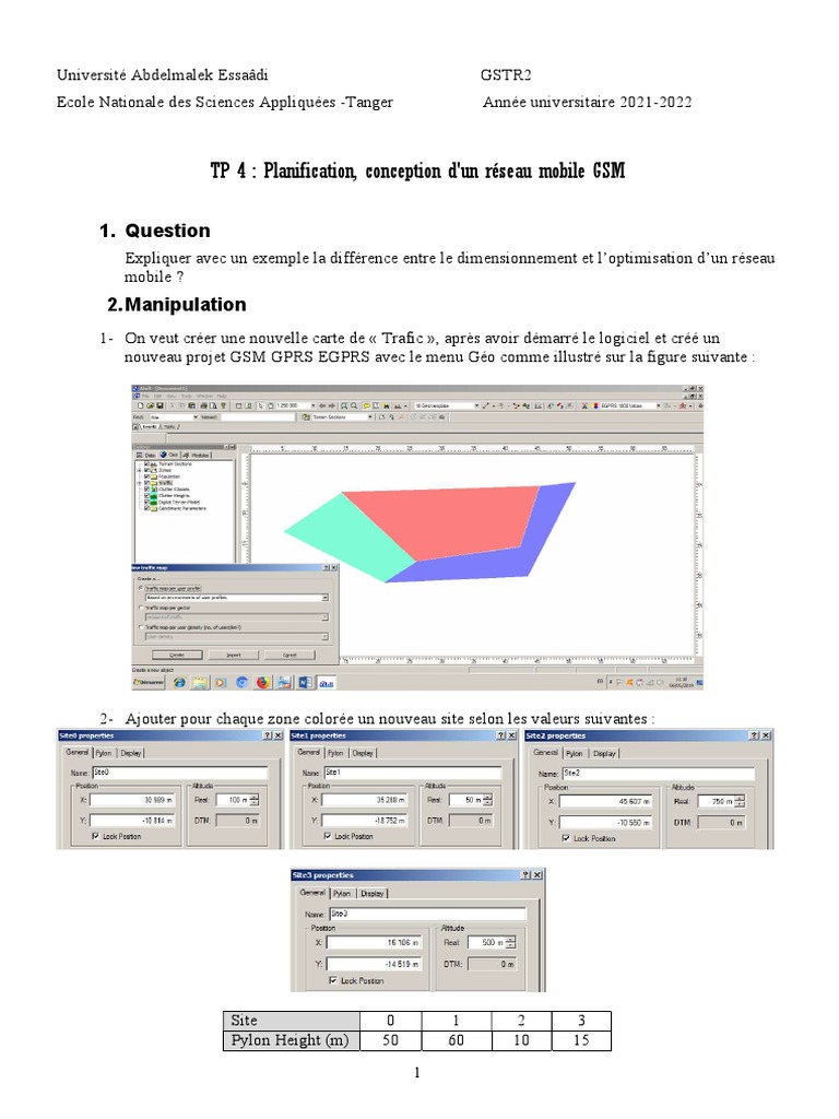 Dimensionnement et optimisation réseau GSM | PDF | GSM | Informatique