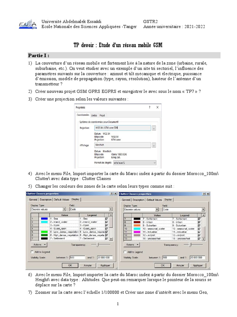 TP Devoir 2022 | PDF | GSM | Radiocommunication