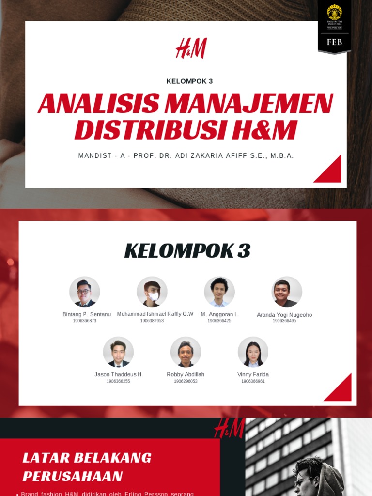 Analisis Manajemen Distribusi H&M | PDF