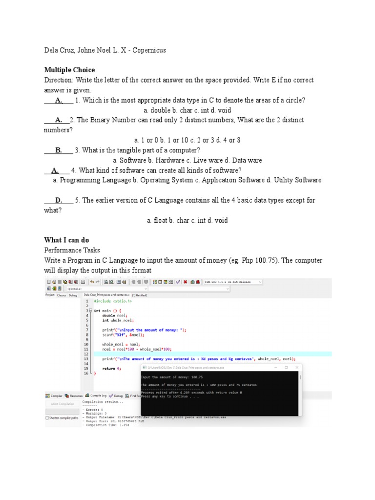 JOHNEN DELACRUZ - Module - Lesson02 | PDF