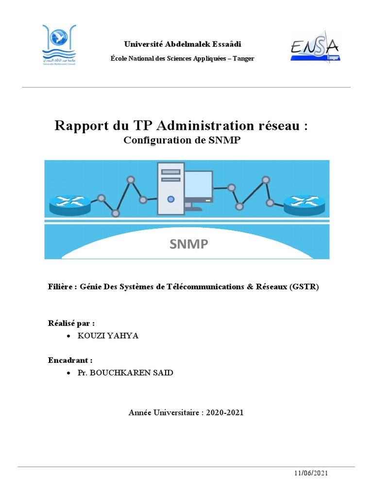 Rapport TP SNMP KOUZI - YAHYA | PDF | Routage | VMware