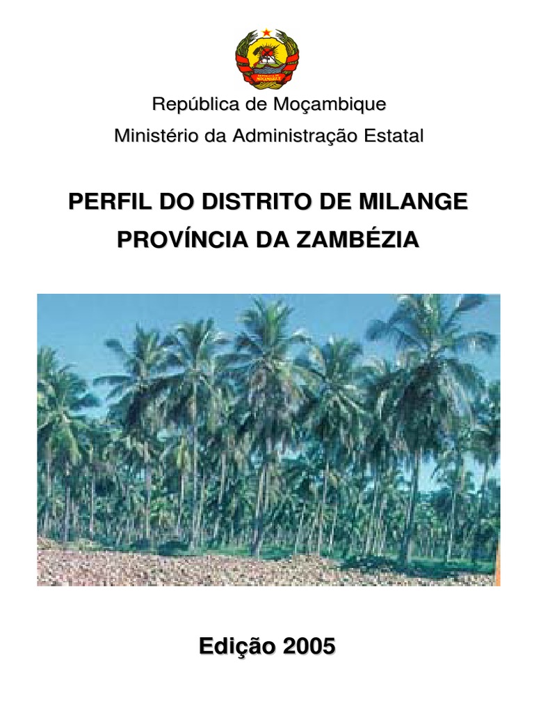 Milange | PDF | Moçambique | Ministério (departamento governamental)
