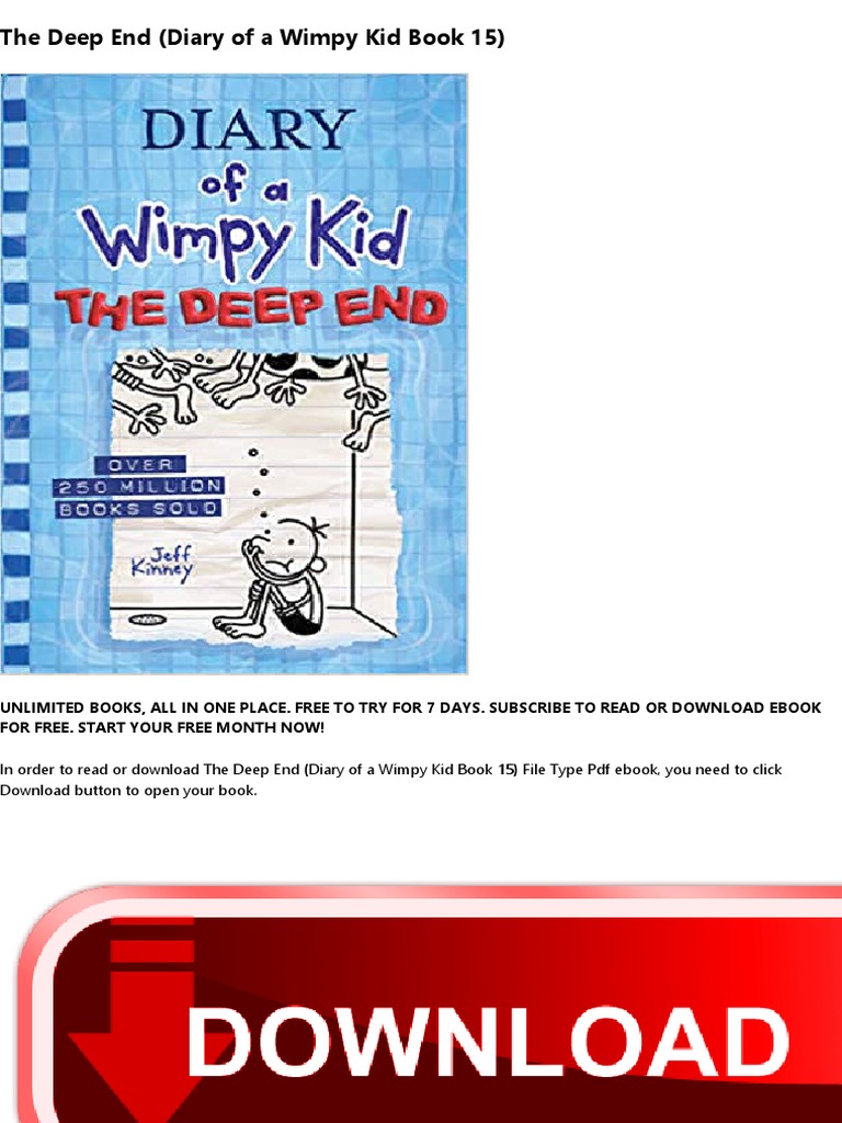 The Deep End Diary of A Wimpy Kid Book 15 | PDF