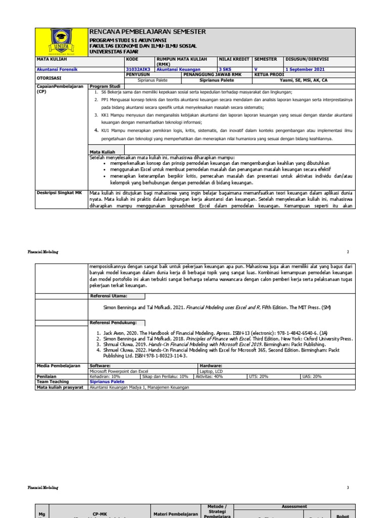RPS 2021 - Financial Modeling | PDF
