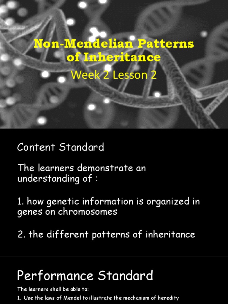 Non-Mendelian Patterns of Inheritance Introduction | PDF | Genotype ... Non-Mendelian Patterns of Inheritance Introduction | PDF | Genotype ...
