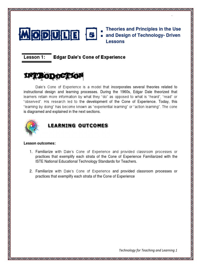 Module 5 Final | PDF | Experience | Teaching Method