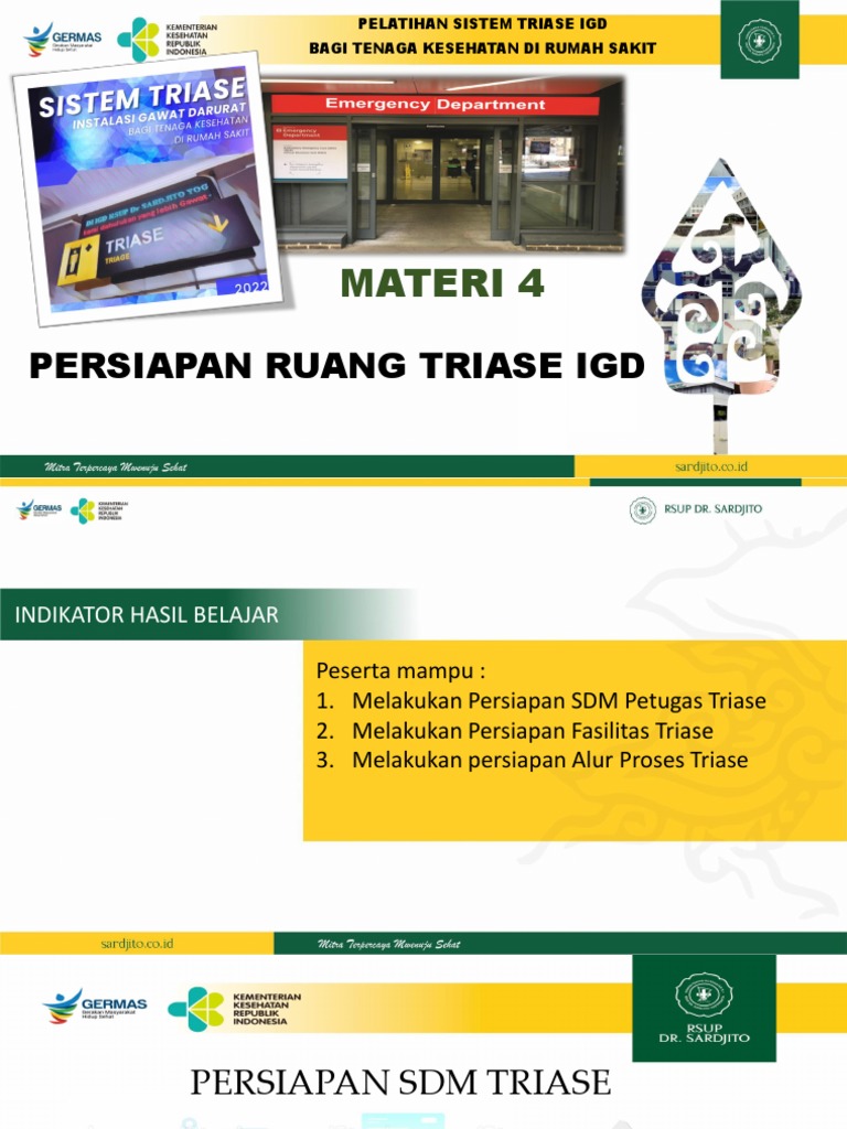 Materi 4 - Persiapan Ruang Triase Igd | PDF