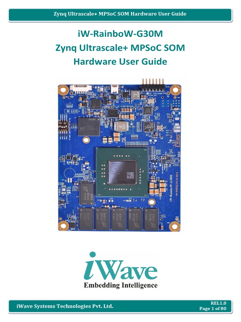 Iw RainboW G30M Zynq Ultrascale+MPSoC SOM HardwareUserGuide R2.0 REL1.0 ...