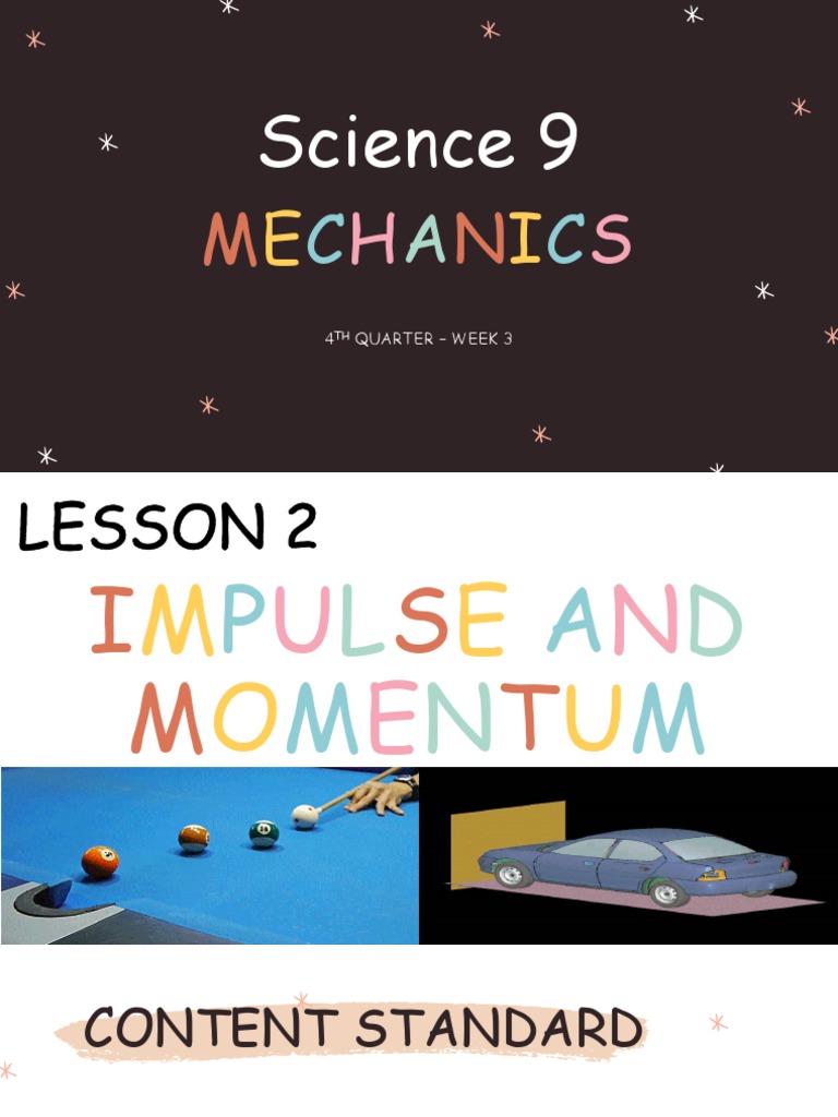 LESSON-3-Impulse and Momentum | PDF | Collision | Momentum