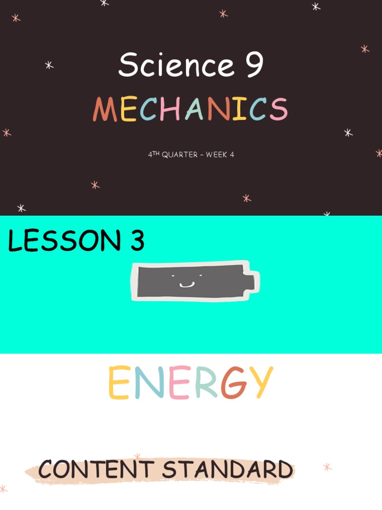 LESSON-4-Work, Power, Energy | PDF | Potential Energy | Kinetic Energy