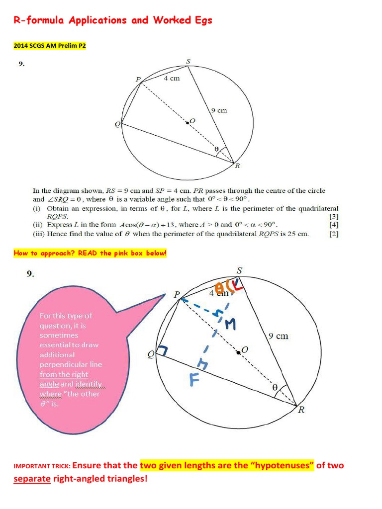 R Formula and Its Applications | PDF | Triangle | Euclidean Plane Geometry