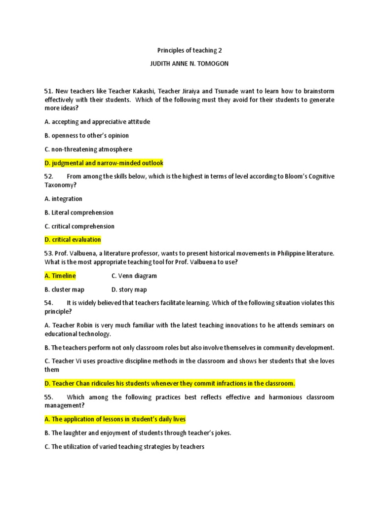 Effective Teaching Principles Guide | PDF | Teaching Method | Special ...