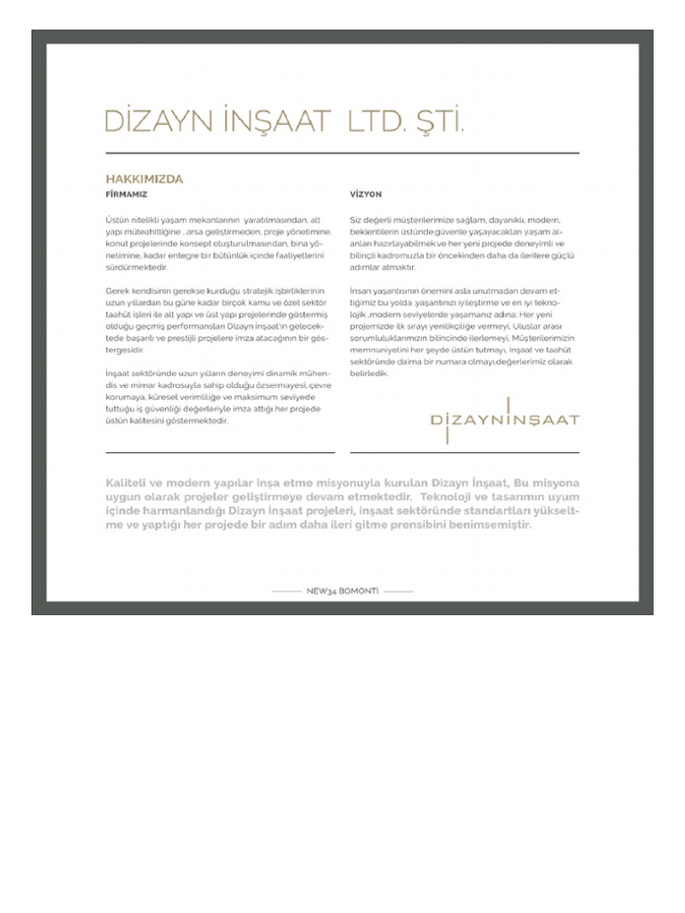 Dizayn Insaat E-Katalog | PDF