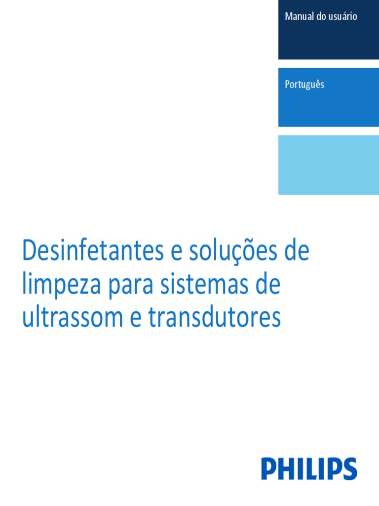 Desinfetantes de Transdutores | PDF | Desinfetante | Food and Drug ...