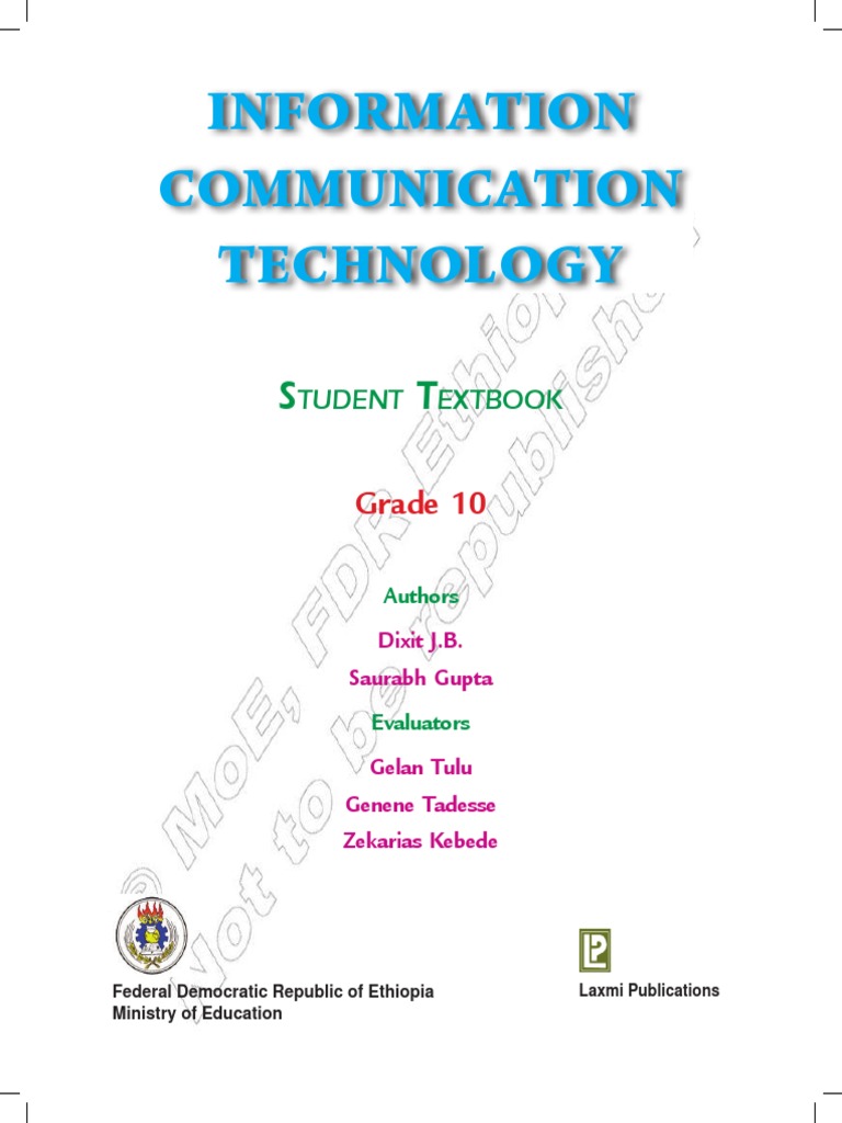 ICT Student G10 | PDF | Computer Data Storage | Computer Network